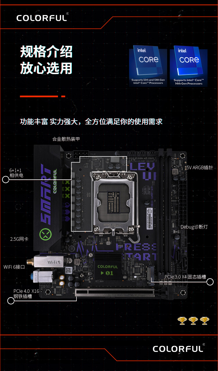 七彩虹官网-产品-Colorful H610I SMART WIFI V20