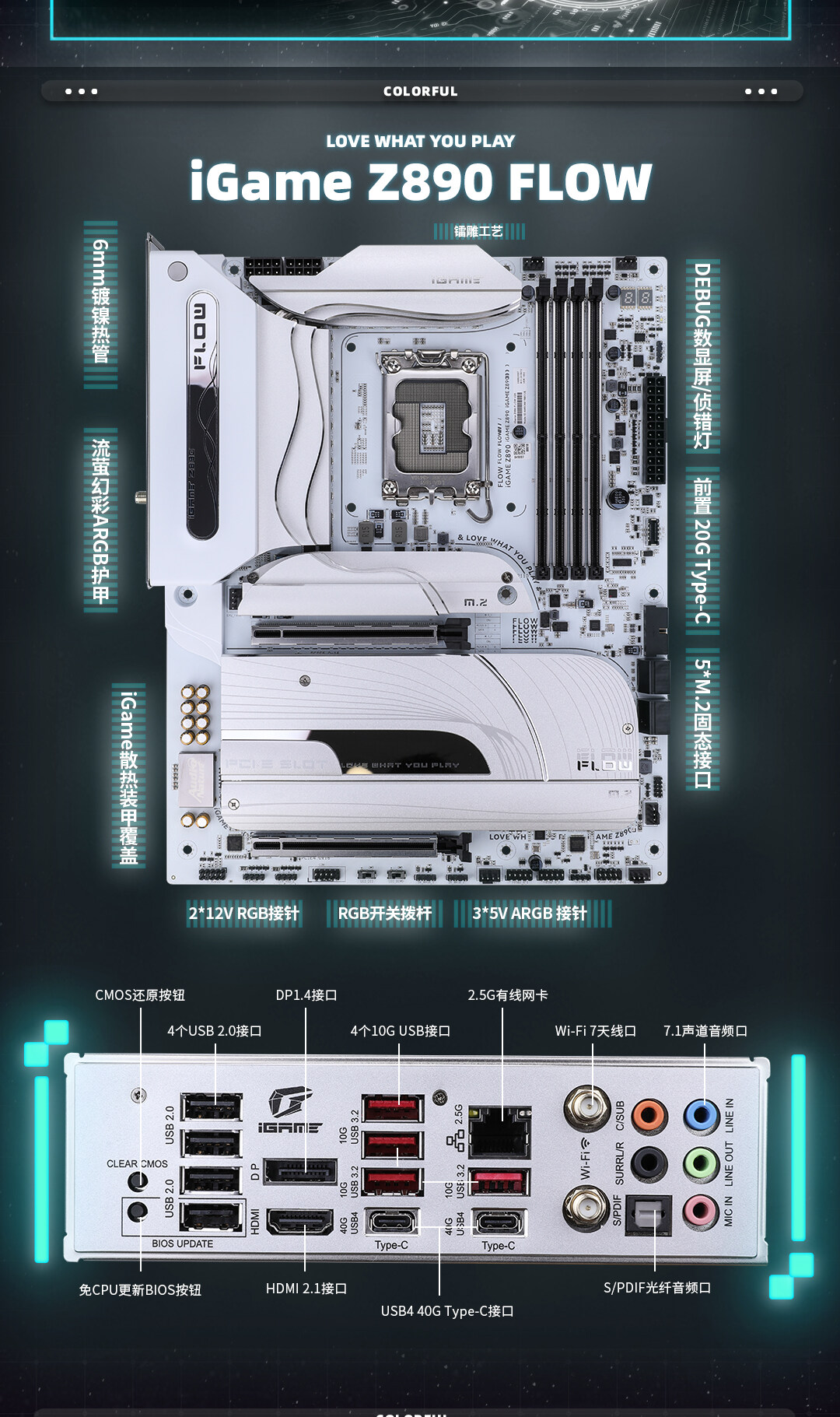 七彩虹官网-产品-iGame Z890 FLOW V20