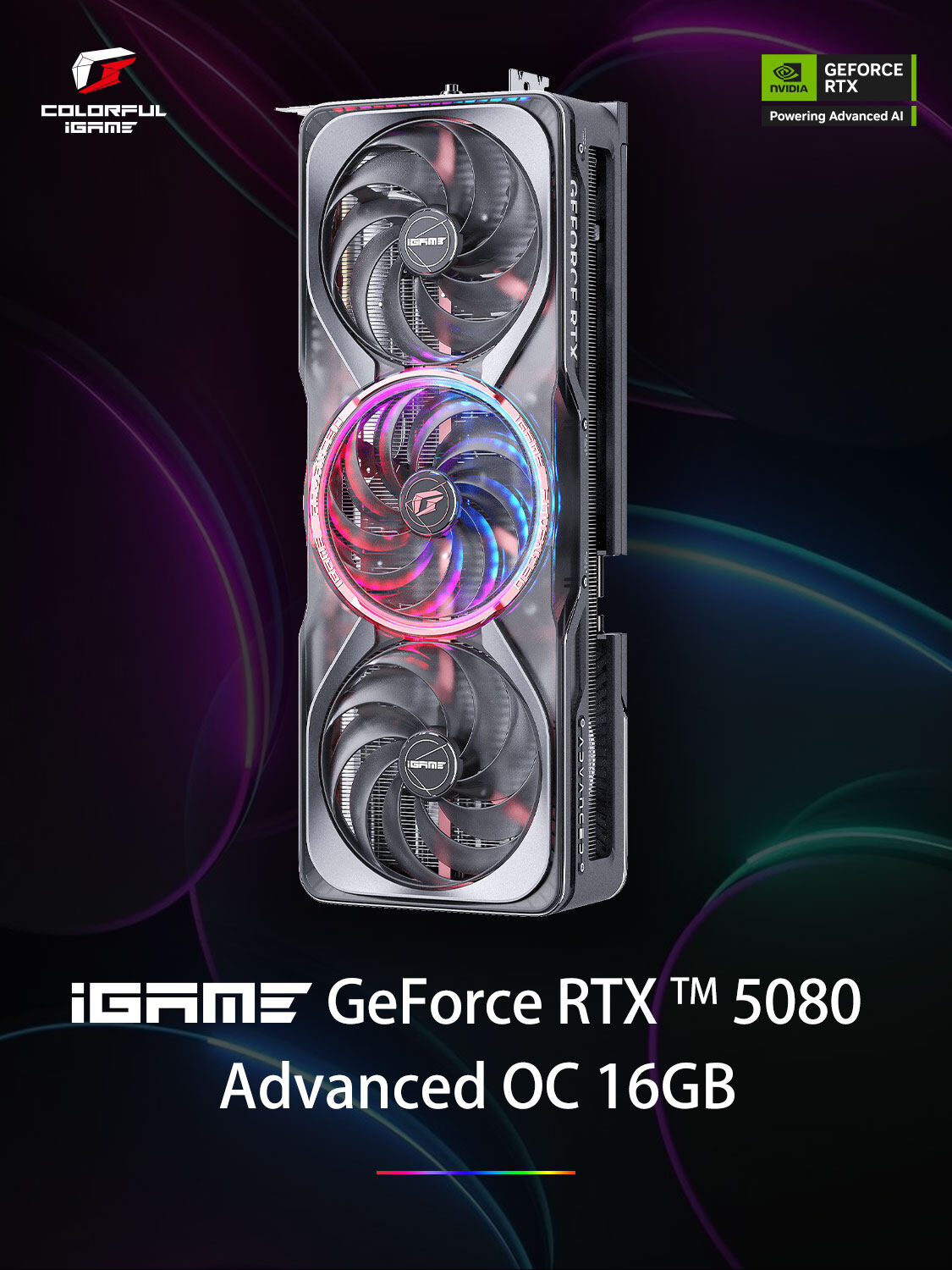 七彩虹官网-产品-iGame GeForce RTX 5080 Advanced OC 16GB