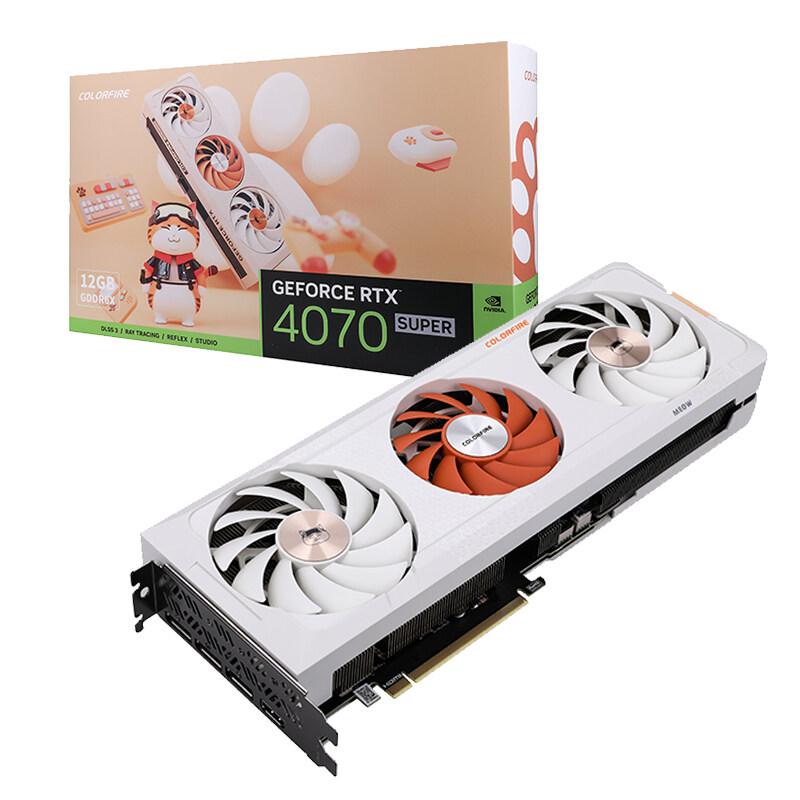 七彩虹官网-产品-COLORFIRE GeForce RTX 4070 SUPER 橘影橙 12GB